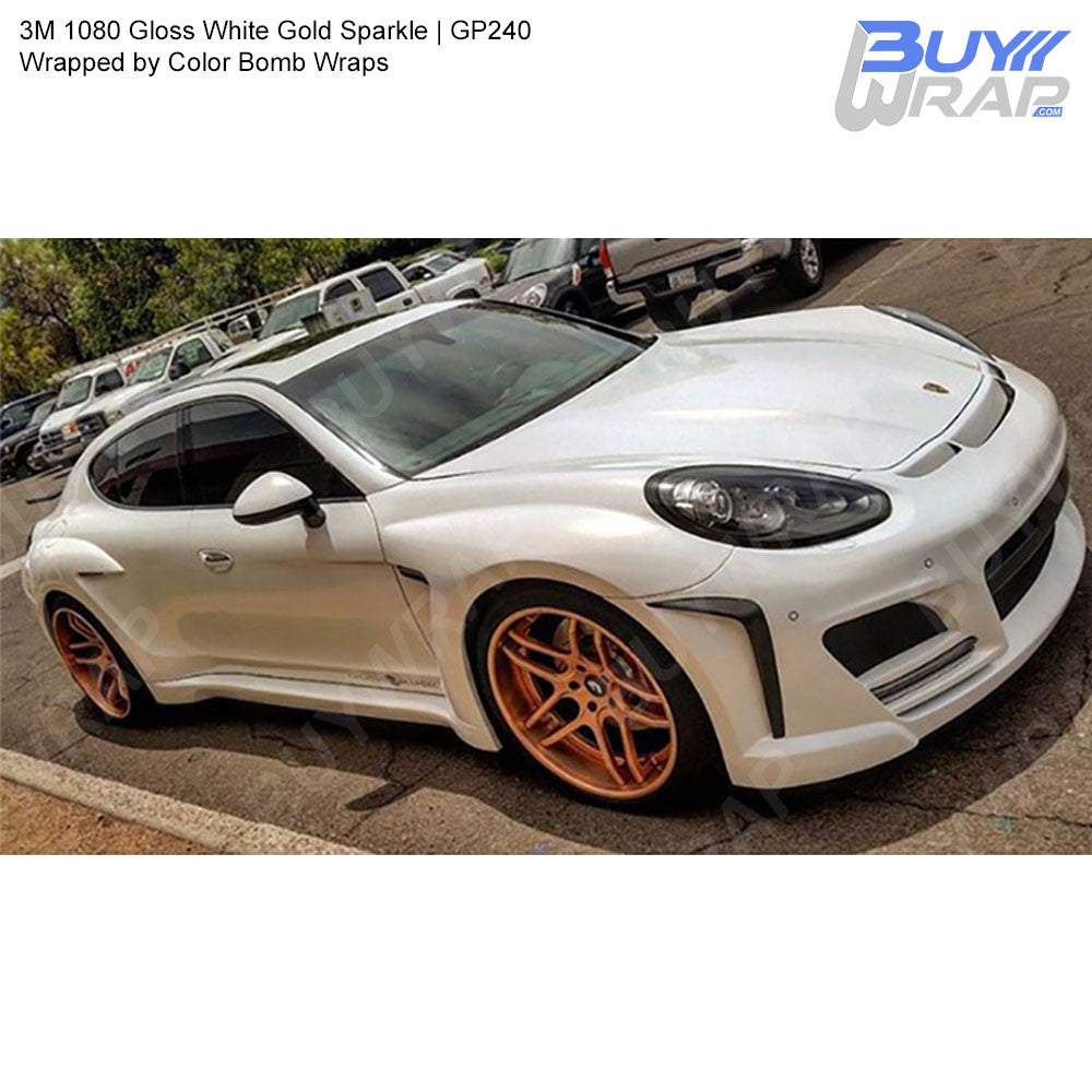 Gloss White Gold Sparkle - 3M | BuyWrap.com