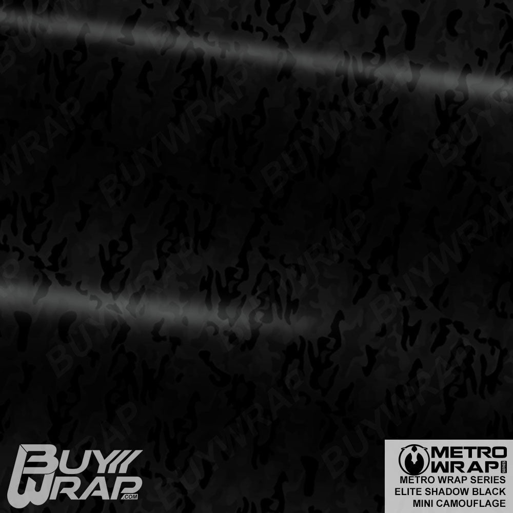 Mini Elite Shadow Black Camouflage - Metro Wrap | BuyWrap.com