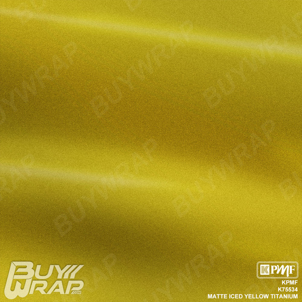 Matte Iced Yellow Titanium - KPMF | BuyWrap.com