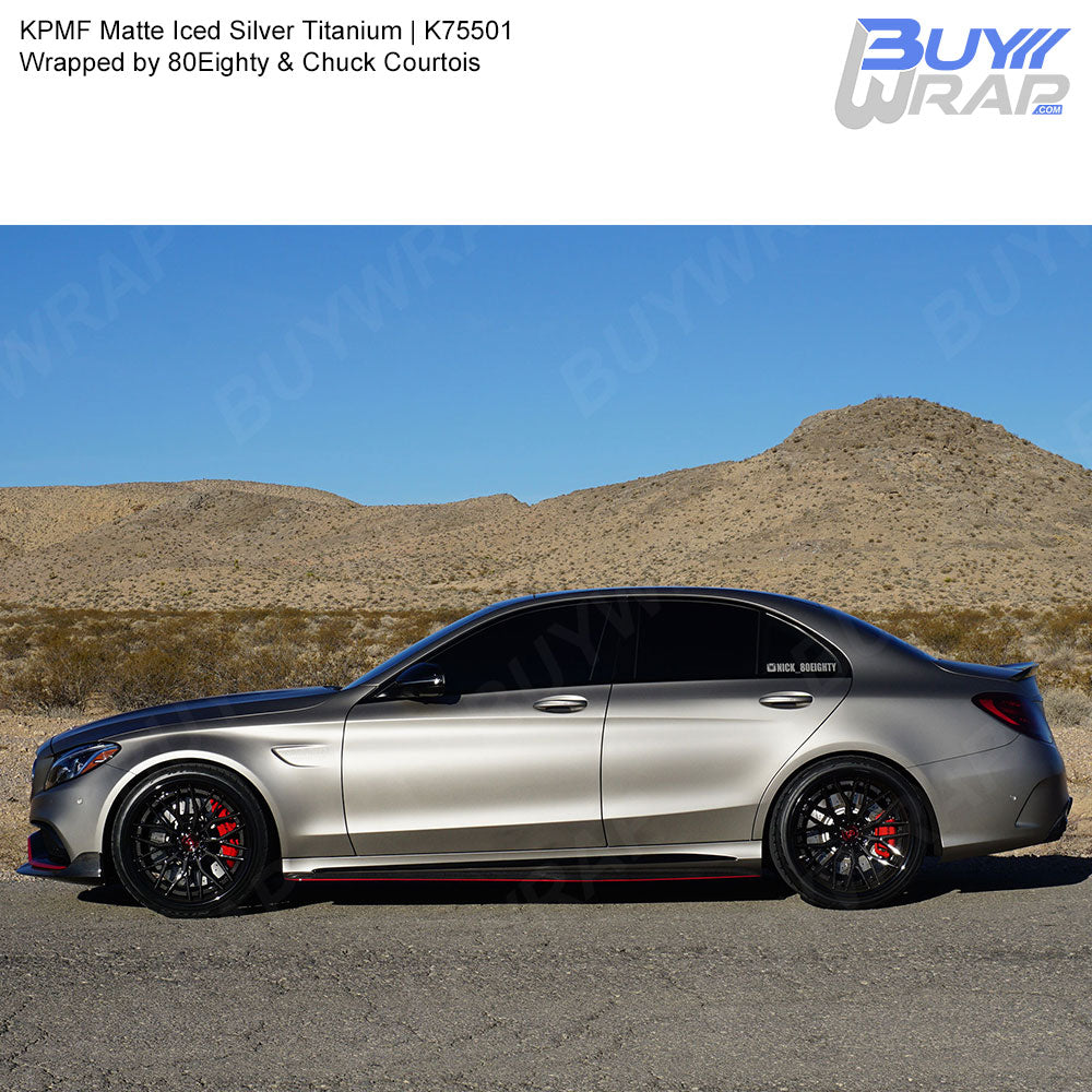 Matte Iced Silver Titanium - KPMF | BuyWrap.com