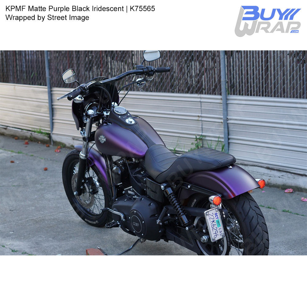 Purple And Black Motorcycle