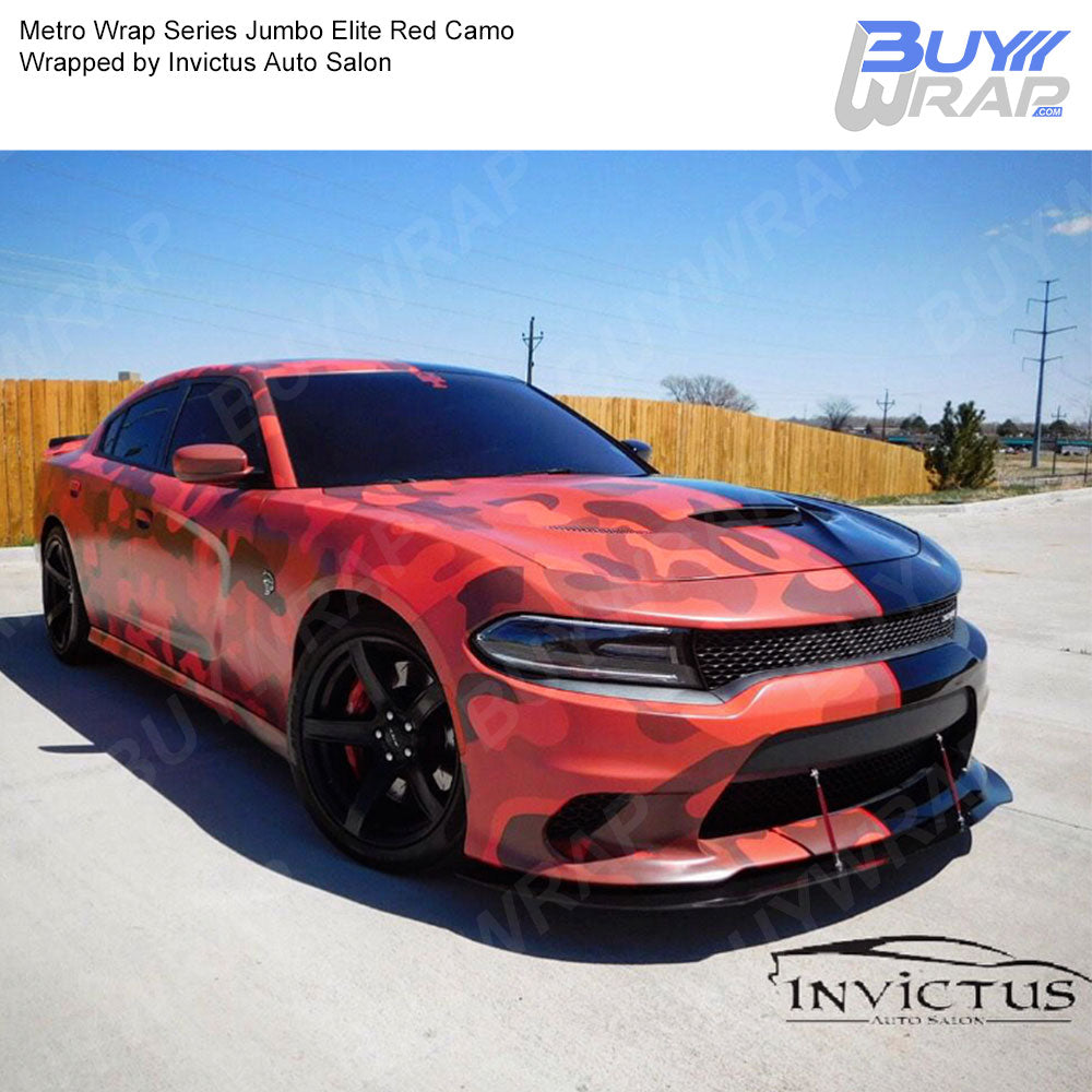 Jumbo Elite Red Camouflage - Metro Wrap | BuyWrap.com