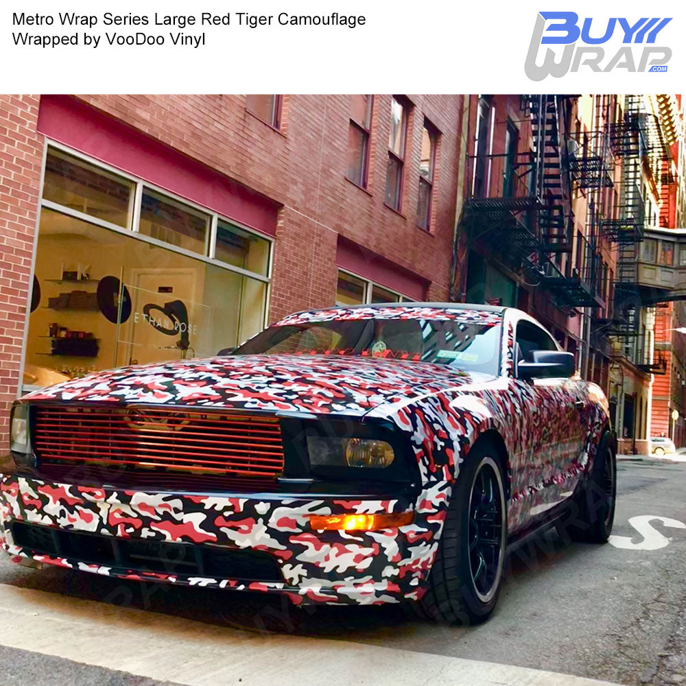 Large Red Tiger Camouflage - Metro Wrap | BuyWrap.com