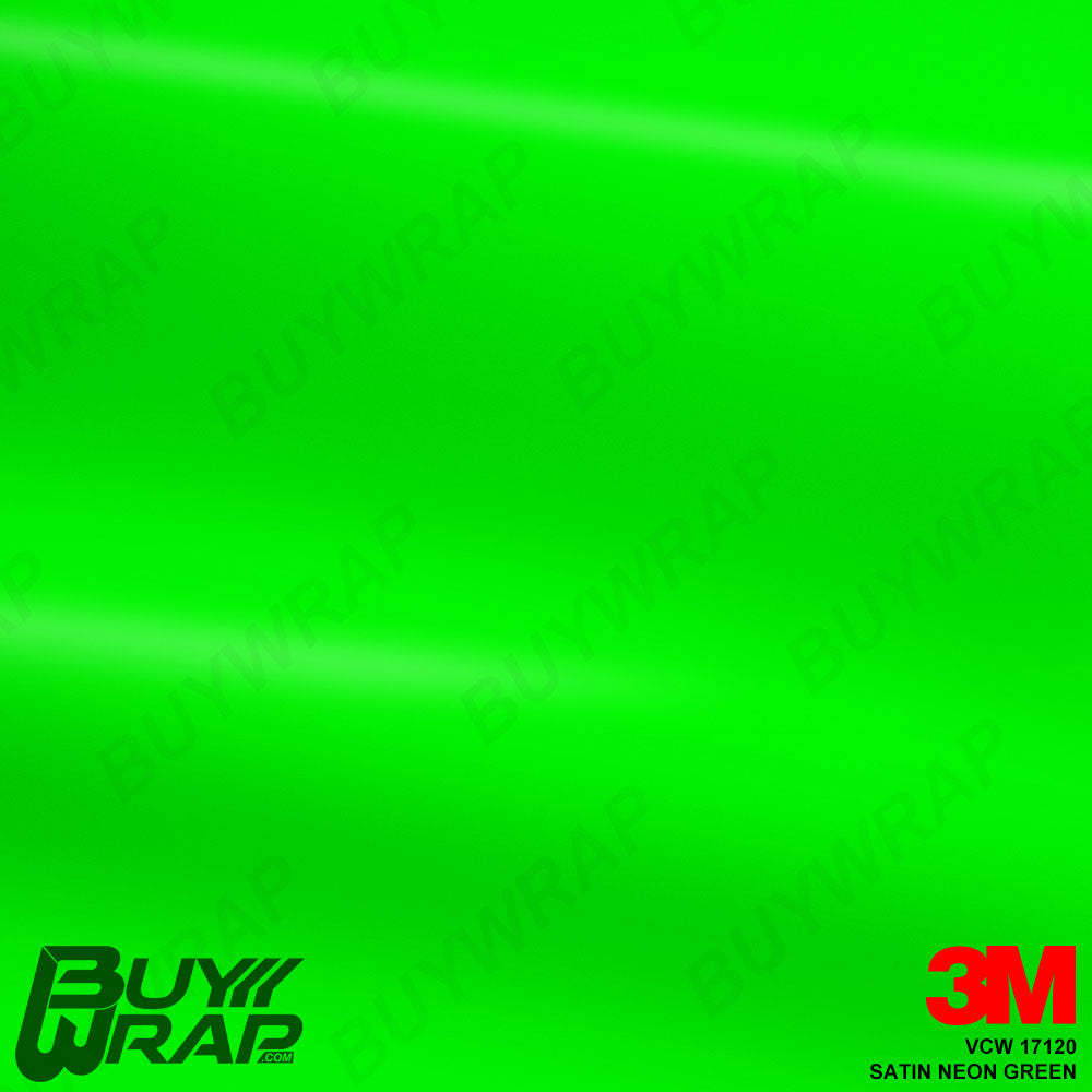 Satin Neon Green - 3M | BuyWrap.com