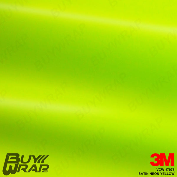 Satin Neon Yellow - 3M | BuyWrap.com