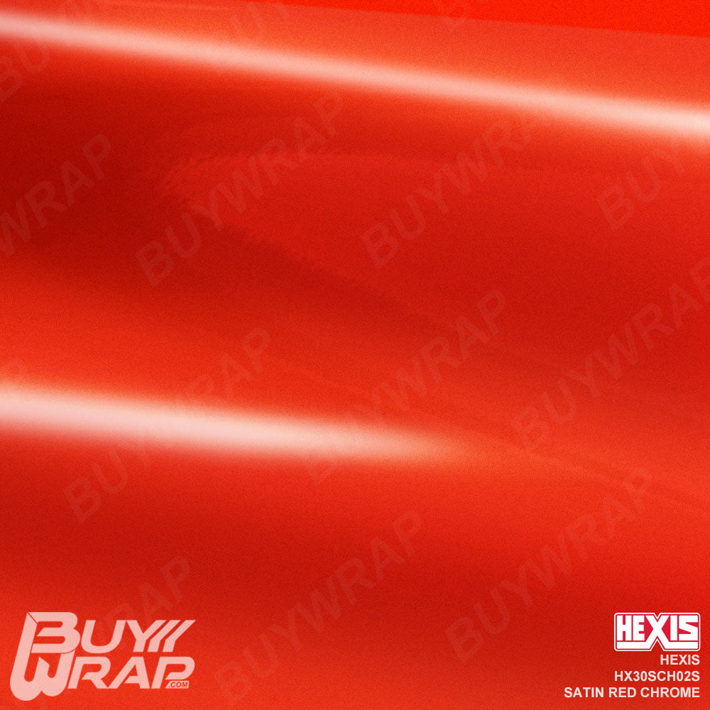 Satin Red Super Chrome - Hexis | BuyWrap.com