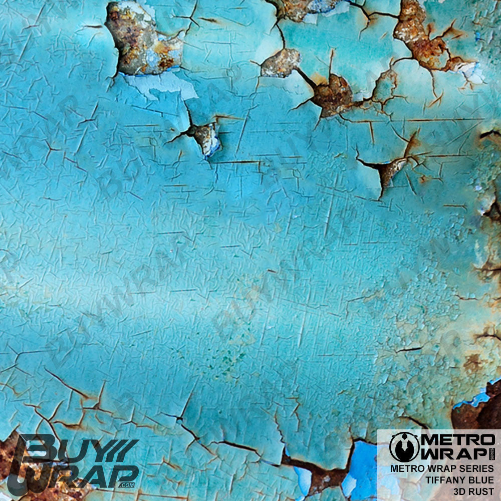 Tiffany Blue 3D Rust - Metro Wrap | BuyWrap.com